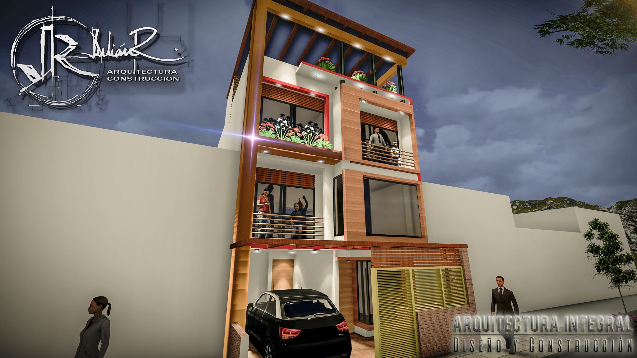 Casa moderna de tres pisos ¡Planos y diseño totalmente GRATIS!